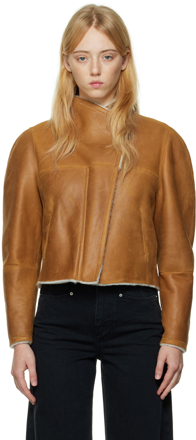 Isabel Marant Tan Acacilo Shearling Jacket Isabel Marant
