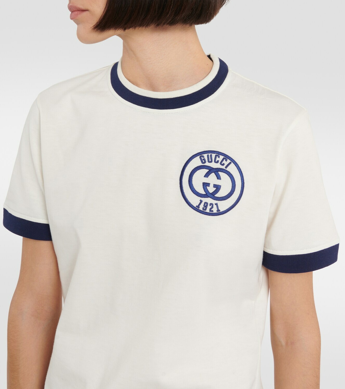 Gucci Logo embroidered cotton T-shirt Gucci