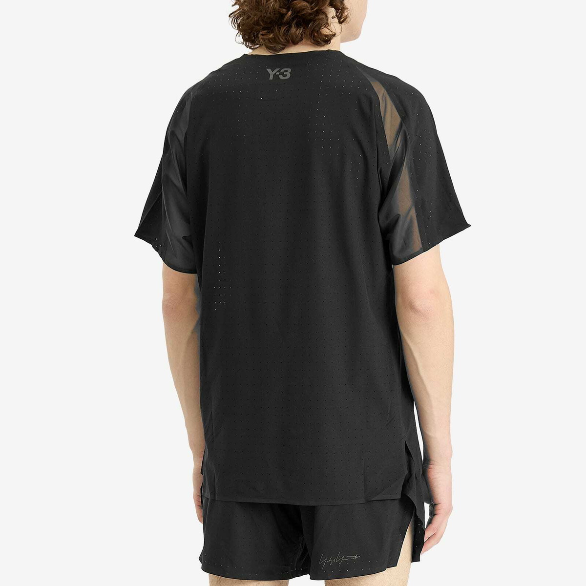 Y-3 Men's Run T-Shirt in Black Y-3