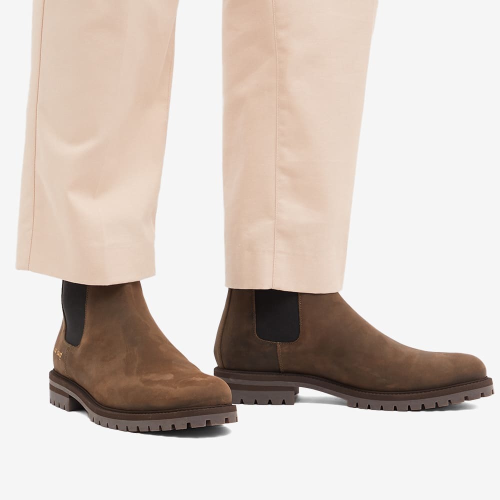 Common Projects Men's Winter Chelsea Boot in Dark Brown Common Projects