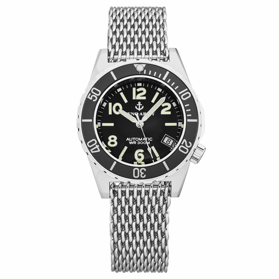 Zeno Army diver Automatic Black Dial Mens Watch 485N-A1MM Zeno