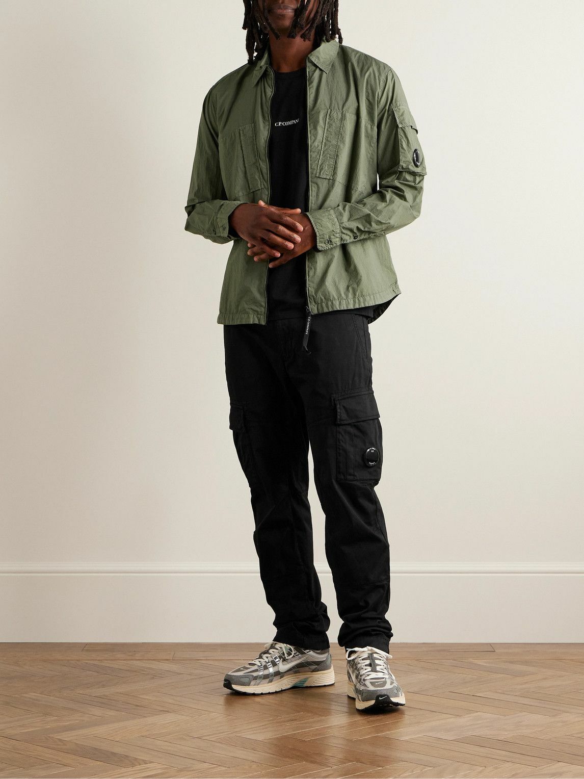 C.P. Company - Logo-Appliquéd Taylon L Overshirt - Green C.P. Company
