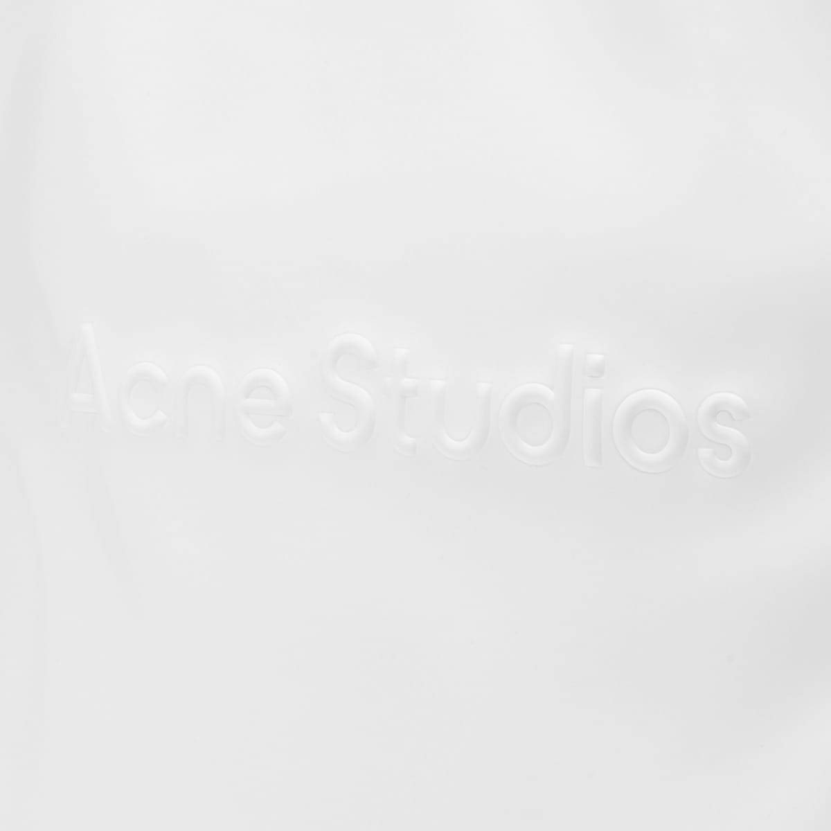 Acne Studios Women's Logo Shopper Tote Bag in White Acne Studios