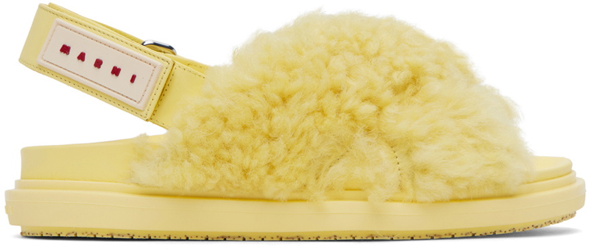 Marni Yellow Fussbett Sandals Marni