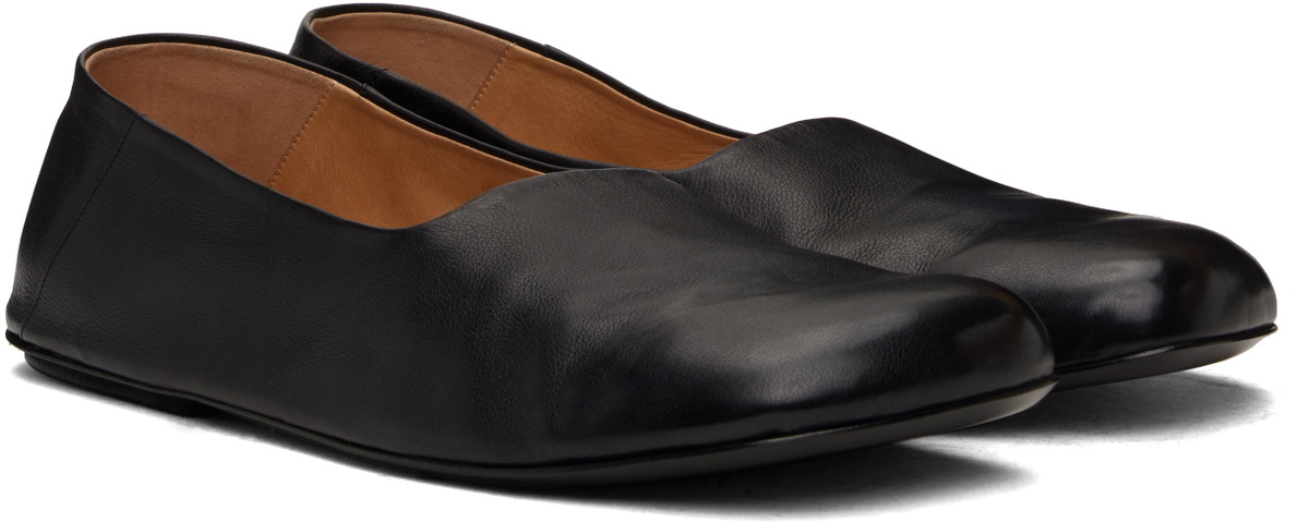 Marsèll Black Passo Soft Smooth Leather Slippers Marsèll