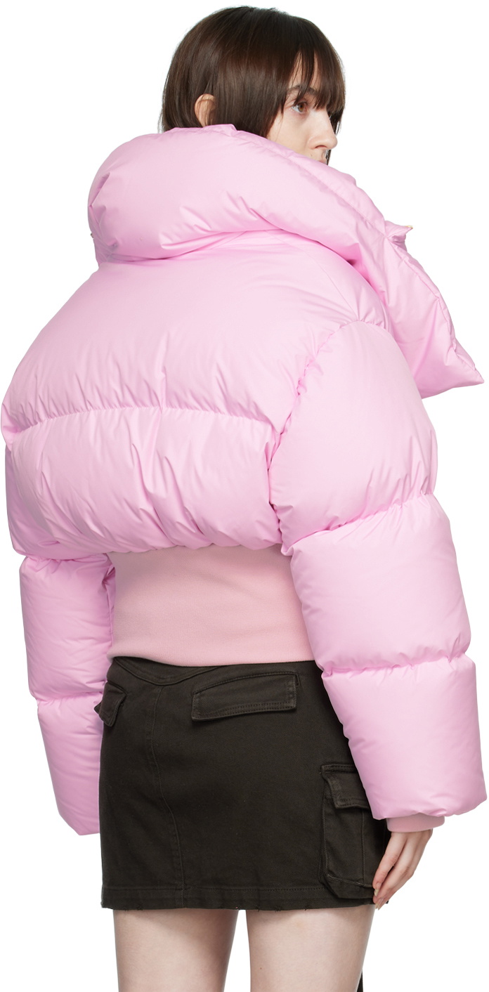 Blumarine Pink Down Padded Jacket Blumarine