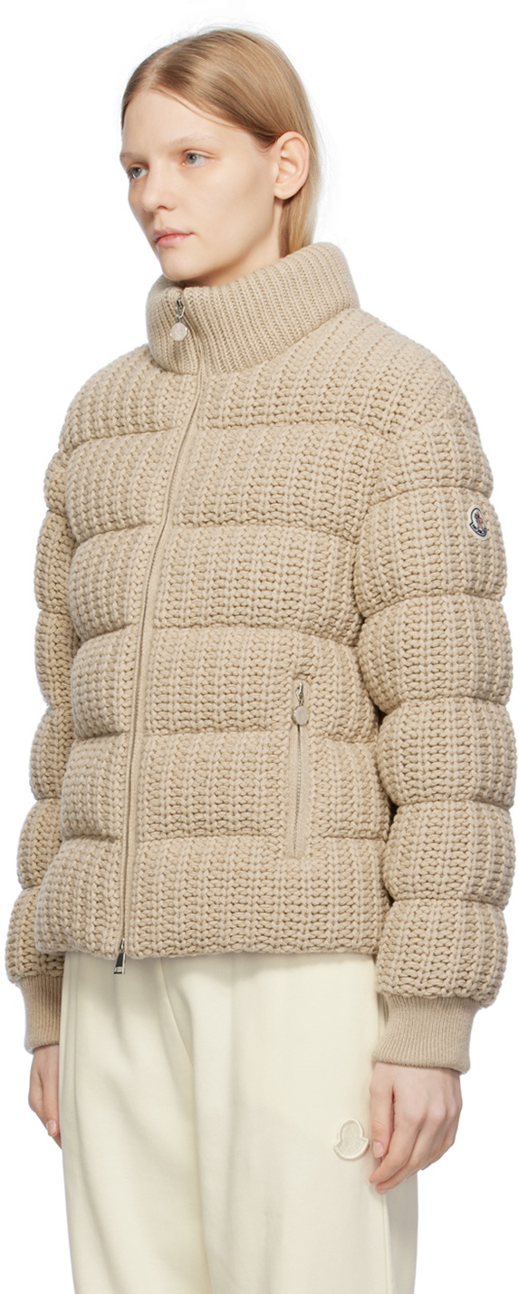 Moncler Beige Leiothrix Down Jacket Moncler