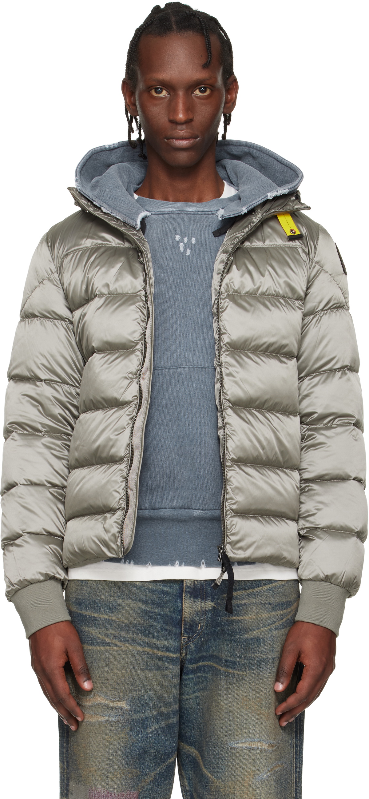 Parajumpers Green Pharrell Hooded Down Jacket Parajumpers