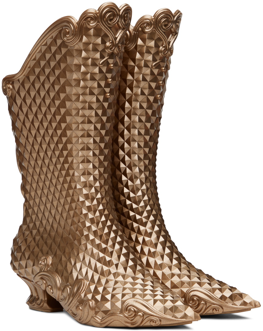 Y/Project Gold Melissa Edition Court Boots Y/Project