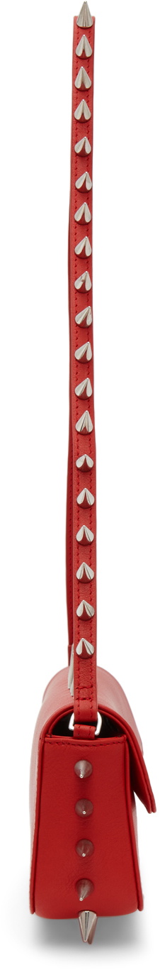 Abra Red Spike Baguette Bag ABRA