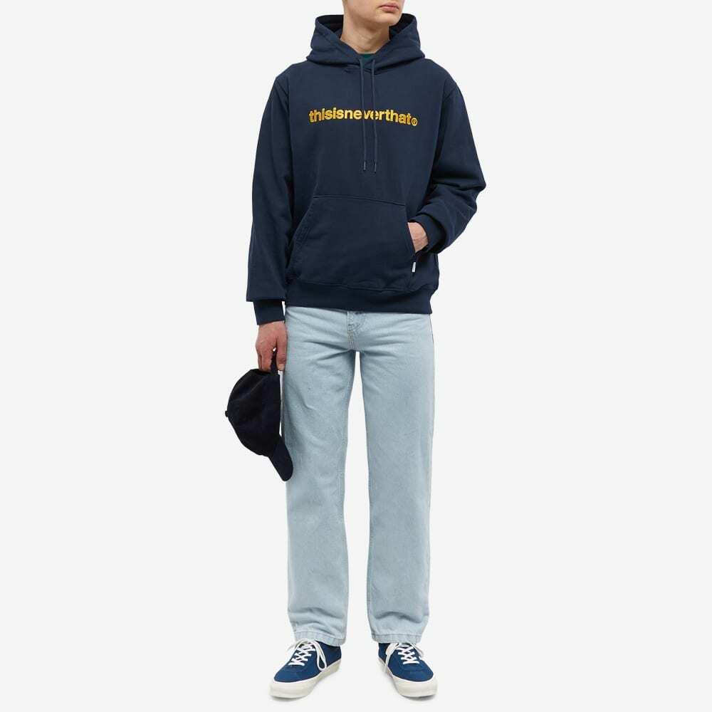 thisisneverthat Men's T-Logo Popover Hoody in Navy thisisneverthat