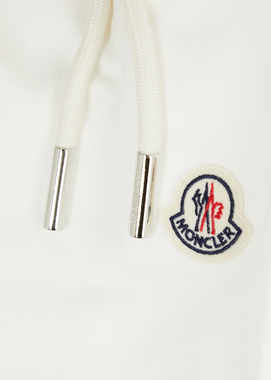 Moncler Logo Cotton Sweatpants Cream Moncler