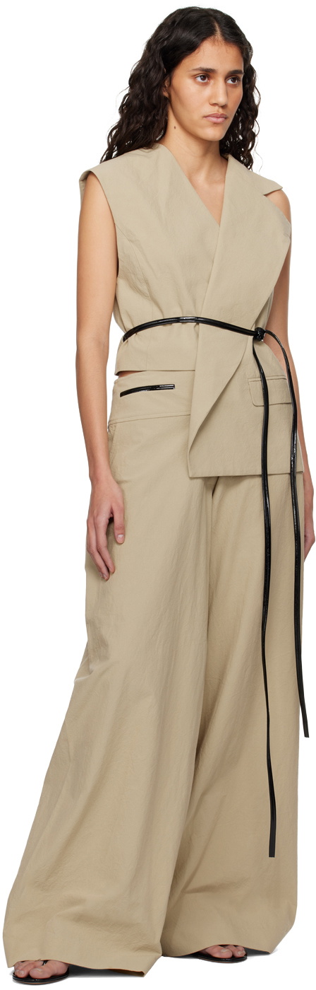 Christopher Esber Beige Mason Vest Christopher Esber