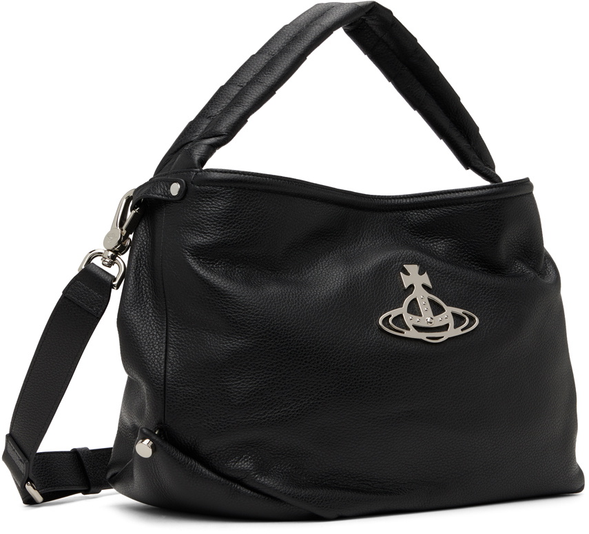 Vivienne Westwood Black Leather Messenger Bag Vivienne Westwood