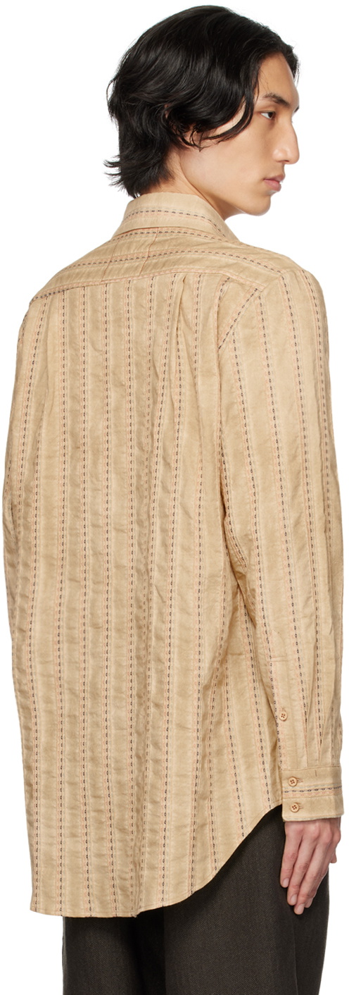 UMA WANG Tan Tab Shirt