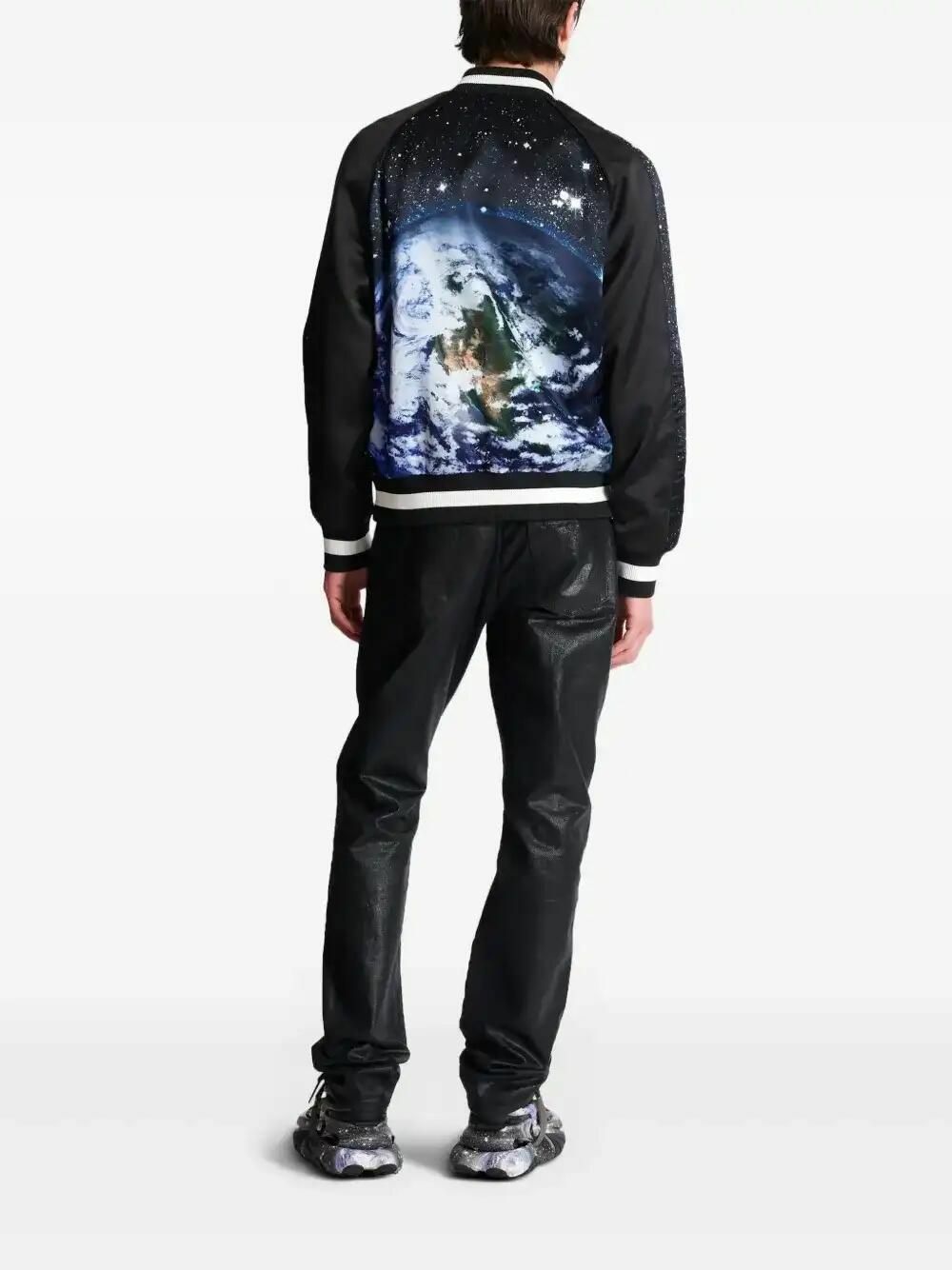 Balmain Earth & Stars Varsity Jacket Balmain