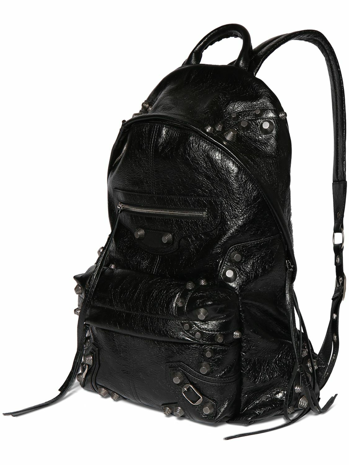 BALENCIAGA - Cagole Leather Backpack Balenciaga