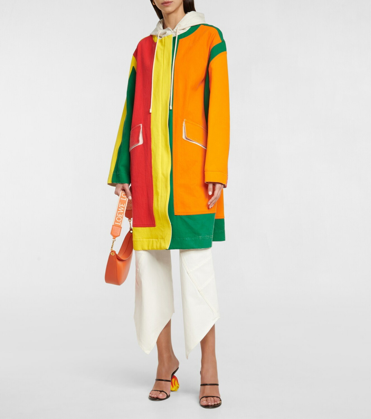 Loewe Colorblock paneled denim coat Loewe