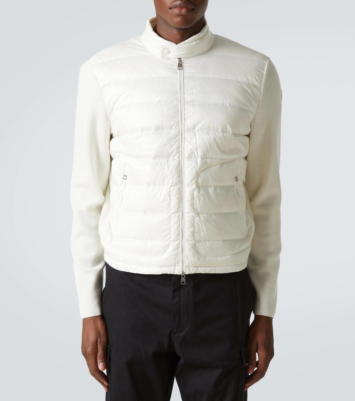 Moncler Down-paneled virgin wool jacket Moncler
