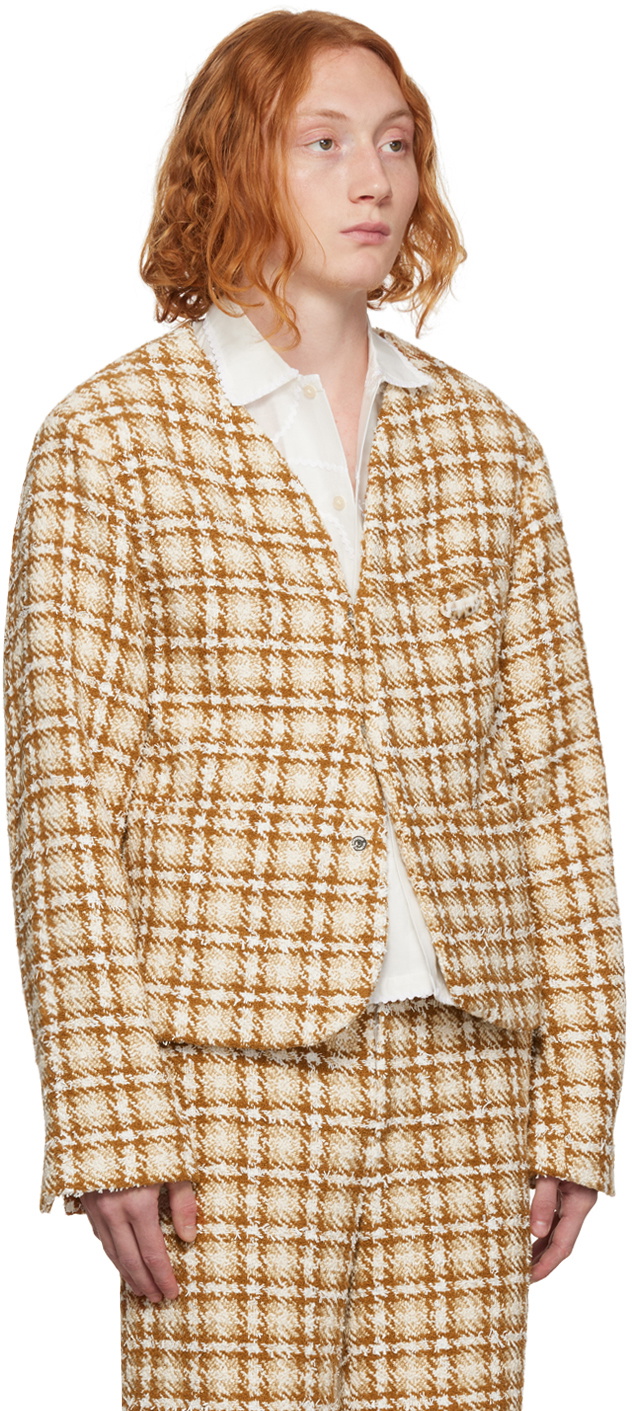 young n sang Brown Harvest Cardigan