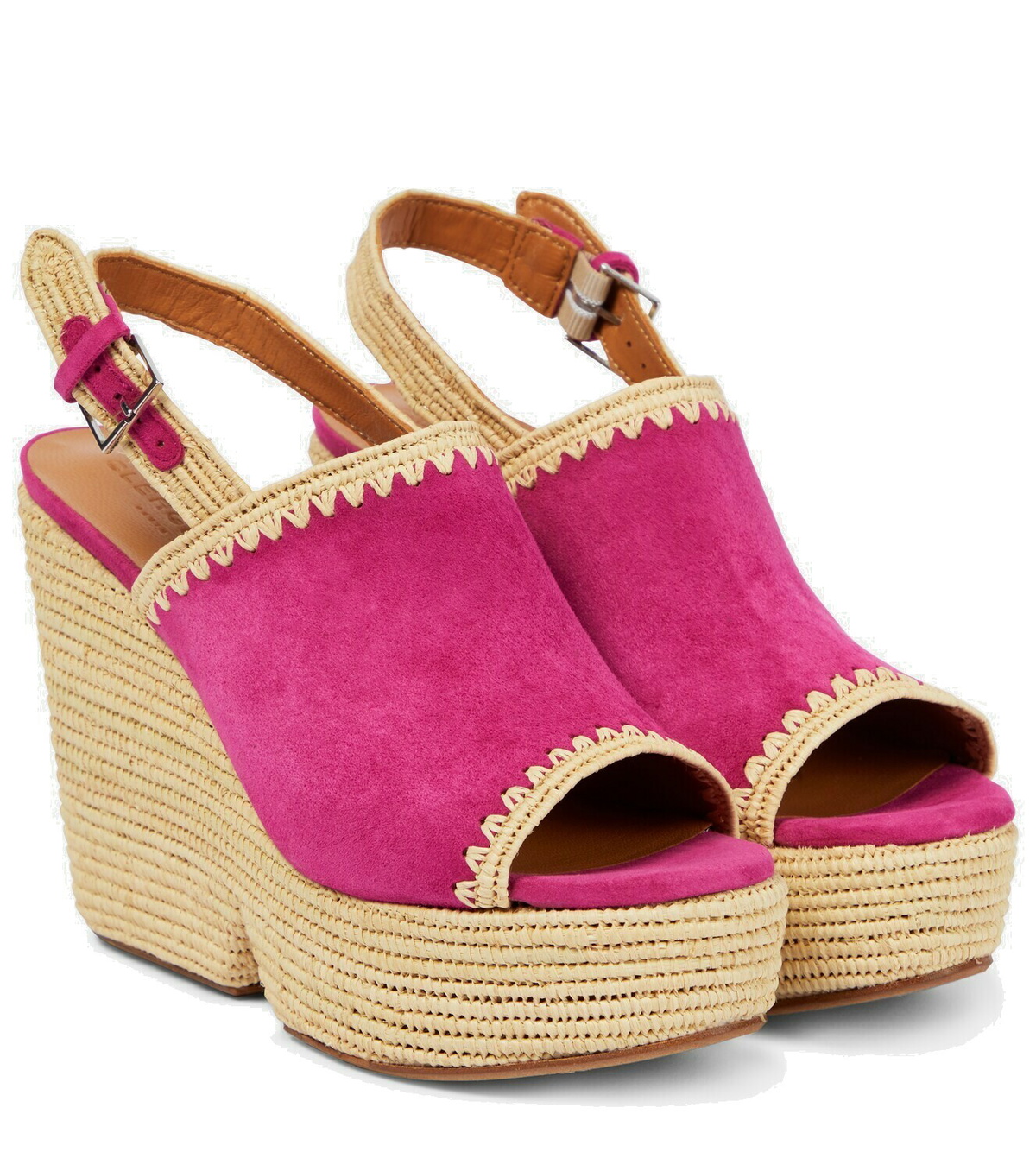 Clergerie - Damya suede wedge sandals Clergerie Clergerie - Damya suede wedge sandals Clergerie