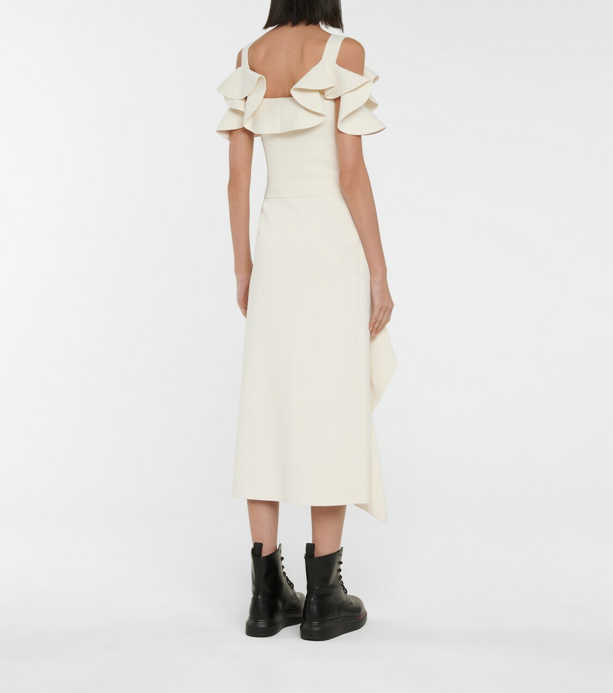 Alexander McQueen Ruffle-trimmed top Alexander McQueen