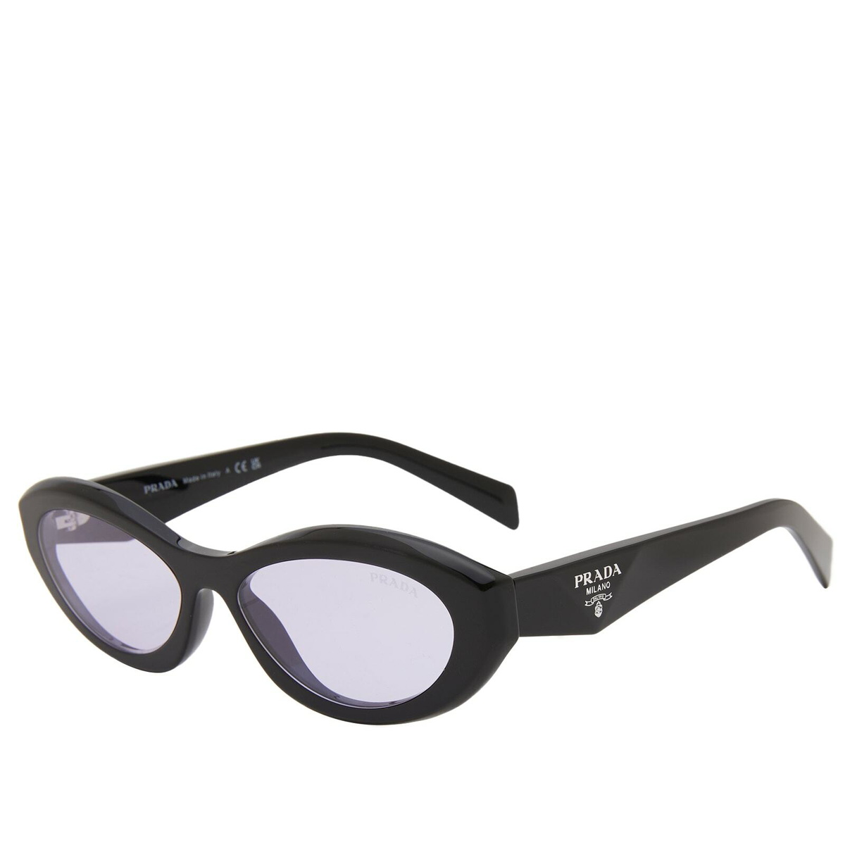 Prada Eyewear Women's 26ZS Sunglasses in Black/Violet Prada