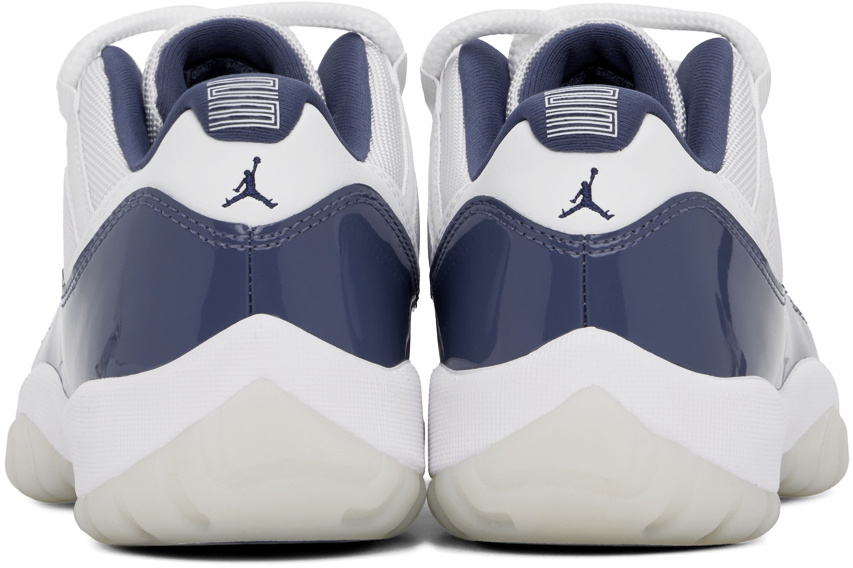 Nike Jordan White & Navy Jordan 11 Retro Low Sneakers Nike Jordan Brand