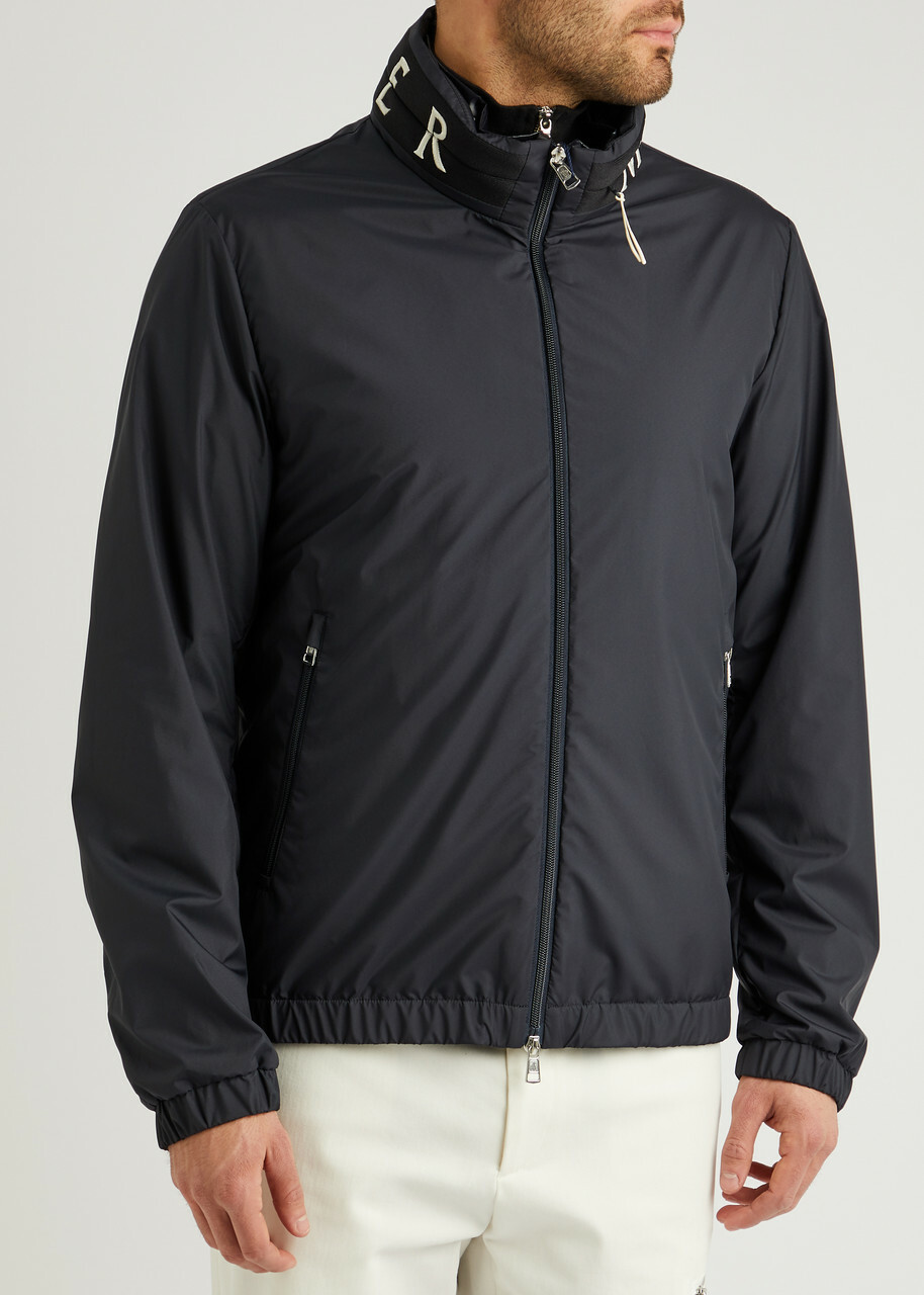 Moncler Beid Logo Shell Jacket Navy 4, Men's Designer Shell Jacket ...
