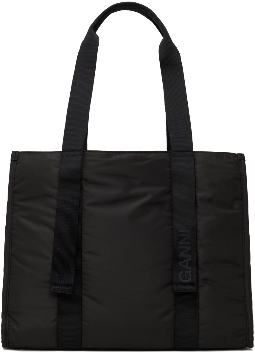 GANNI Black Medium Tech Tote GANNI