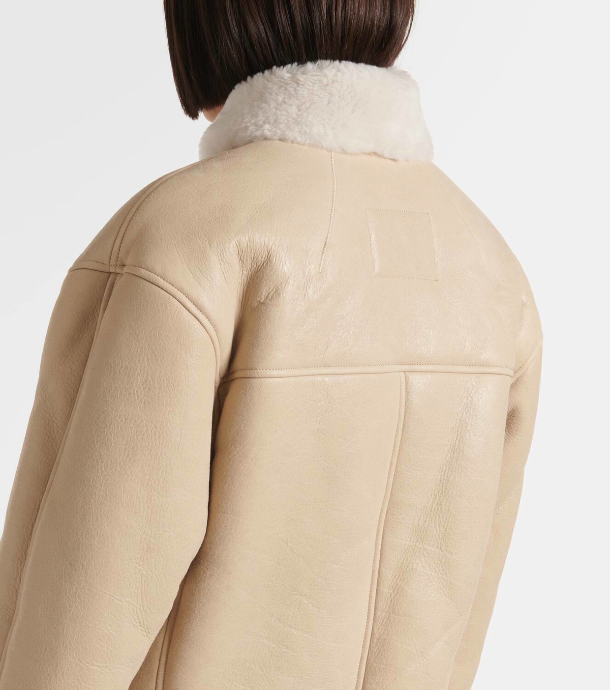 Isabel Marant Eriana shearling-trimmed leather jacket Isabel Marant