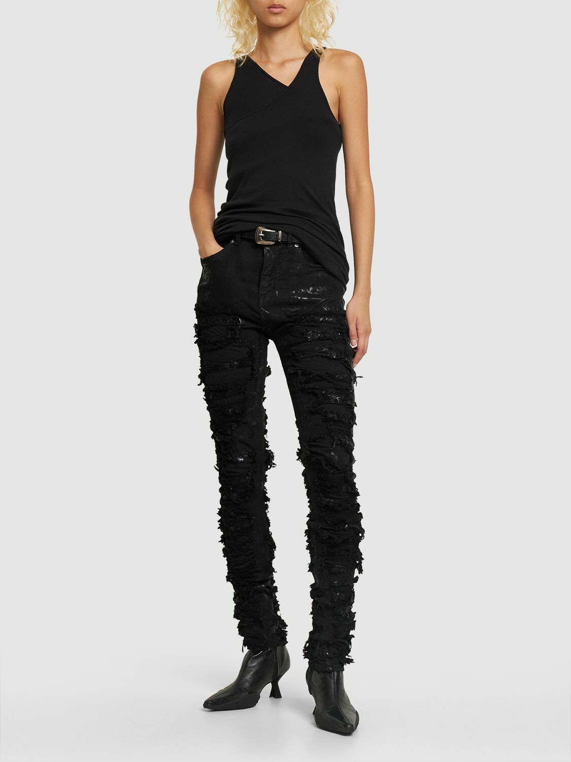 RICK OWENS DRKSHDW - Detroit High Rise Denim Skinny Jeans Rick Owens ...