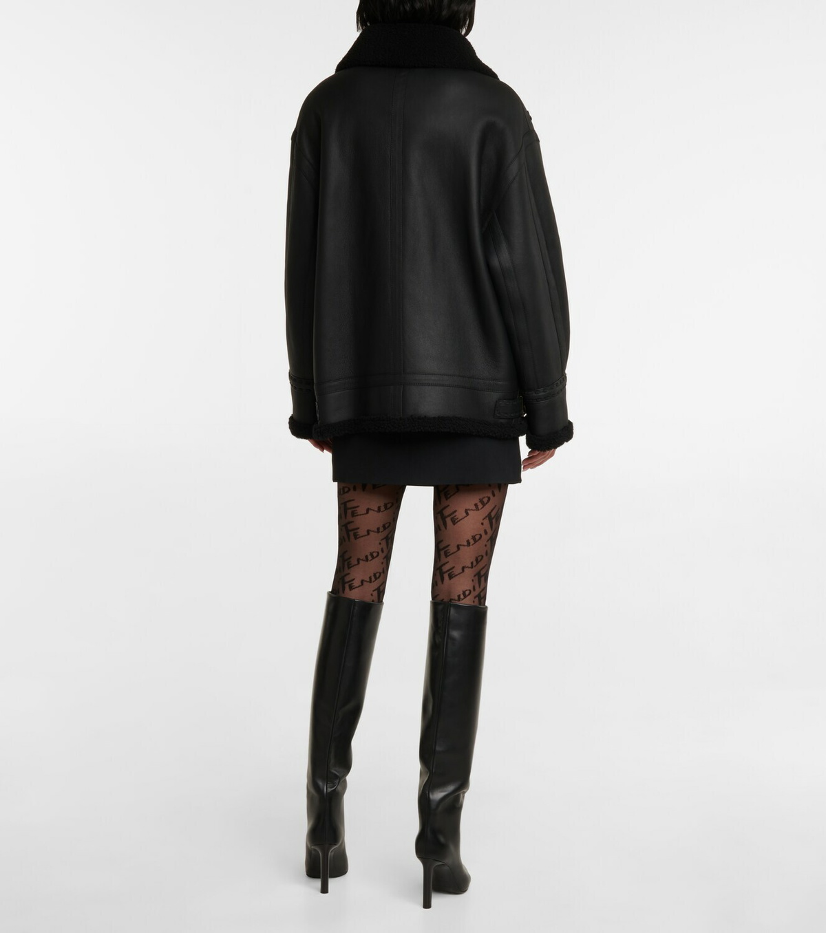 Fendi Logo high-rise tights Fendi