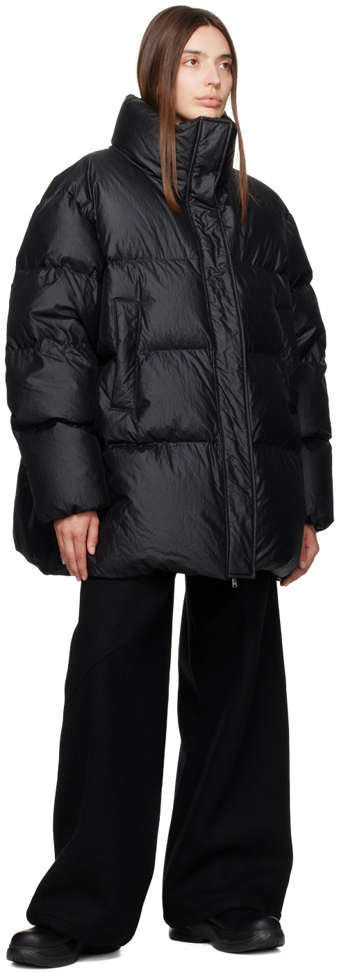 Recto Black Shining Down Jacket Recto