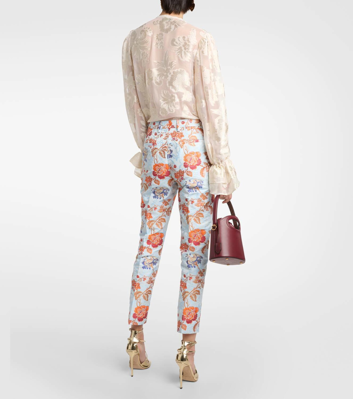 Etro Floral jacquard pants Etro