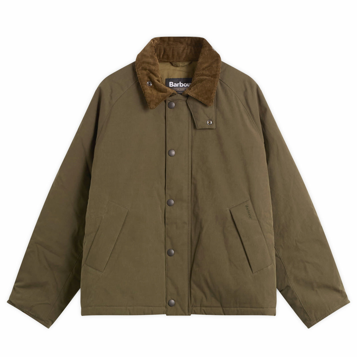 Barbour Men's Padded Transport Jacket in Olive Barbour