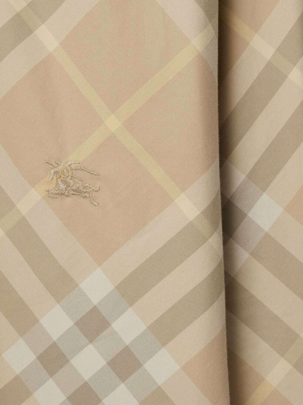 BURBERRY - Check Motif Cotton Shirt Burberry