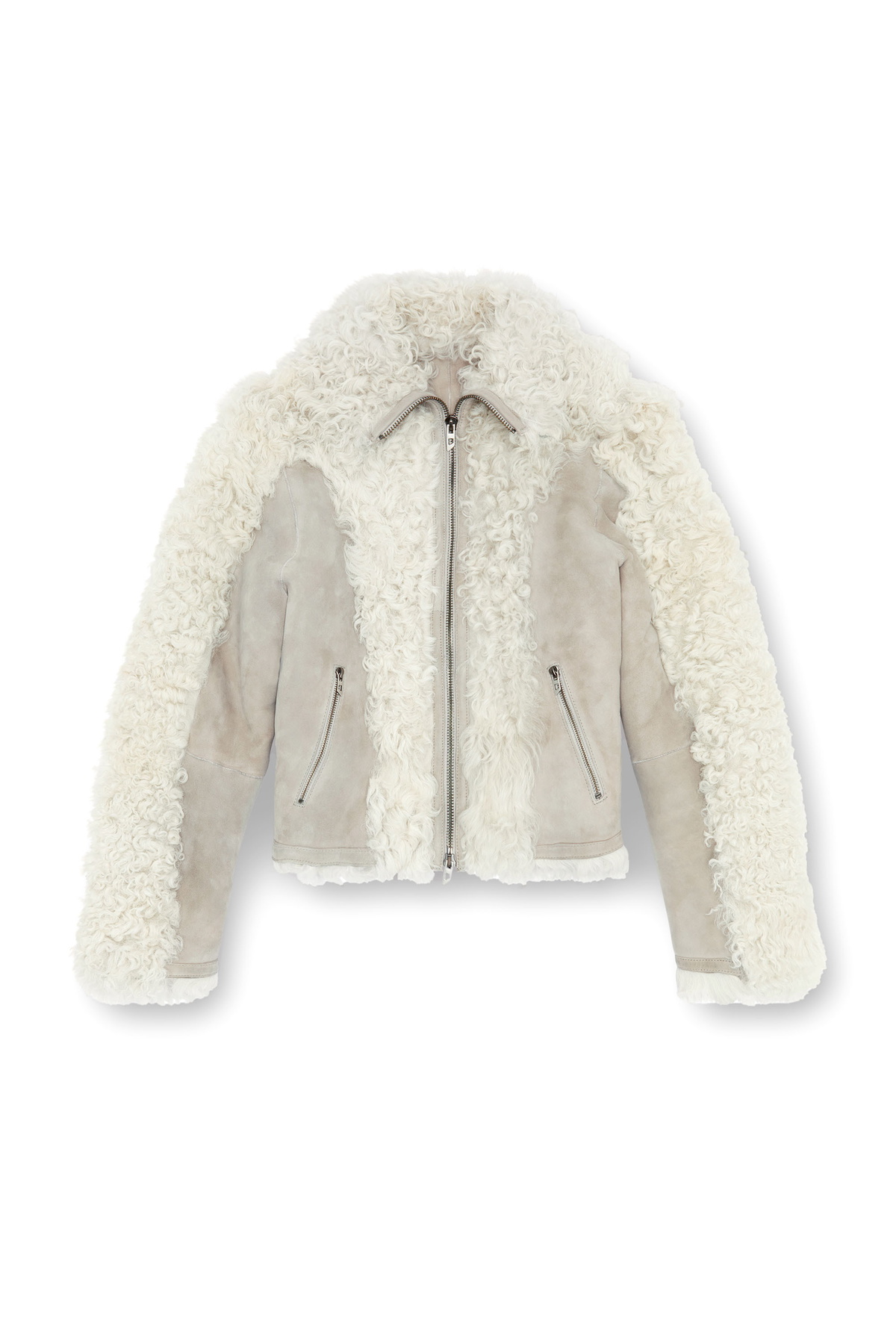 Diesel Shearling jacket - Leather jackets Womens in White Diesel
