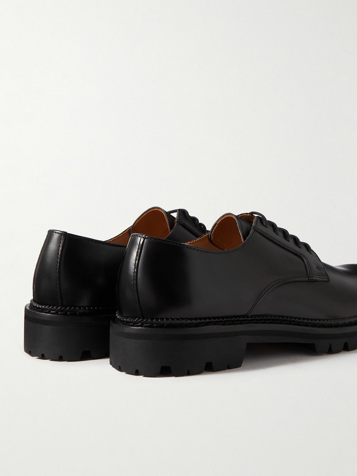 Mr P. - Jacques Leather Derby Shoes - Black Mr P.