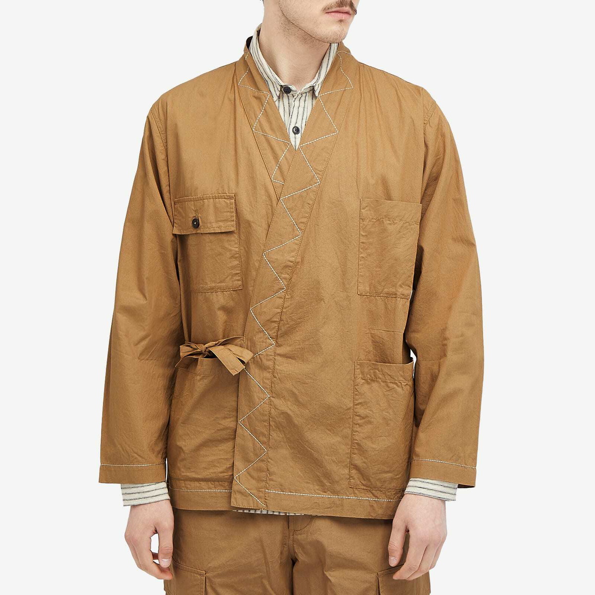 Universal Works Men's Broad Cloth Osaka Kyoto Work Jacket in Sand ...