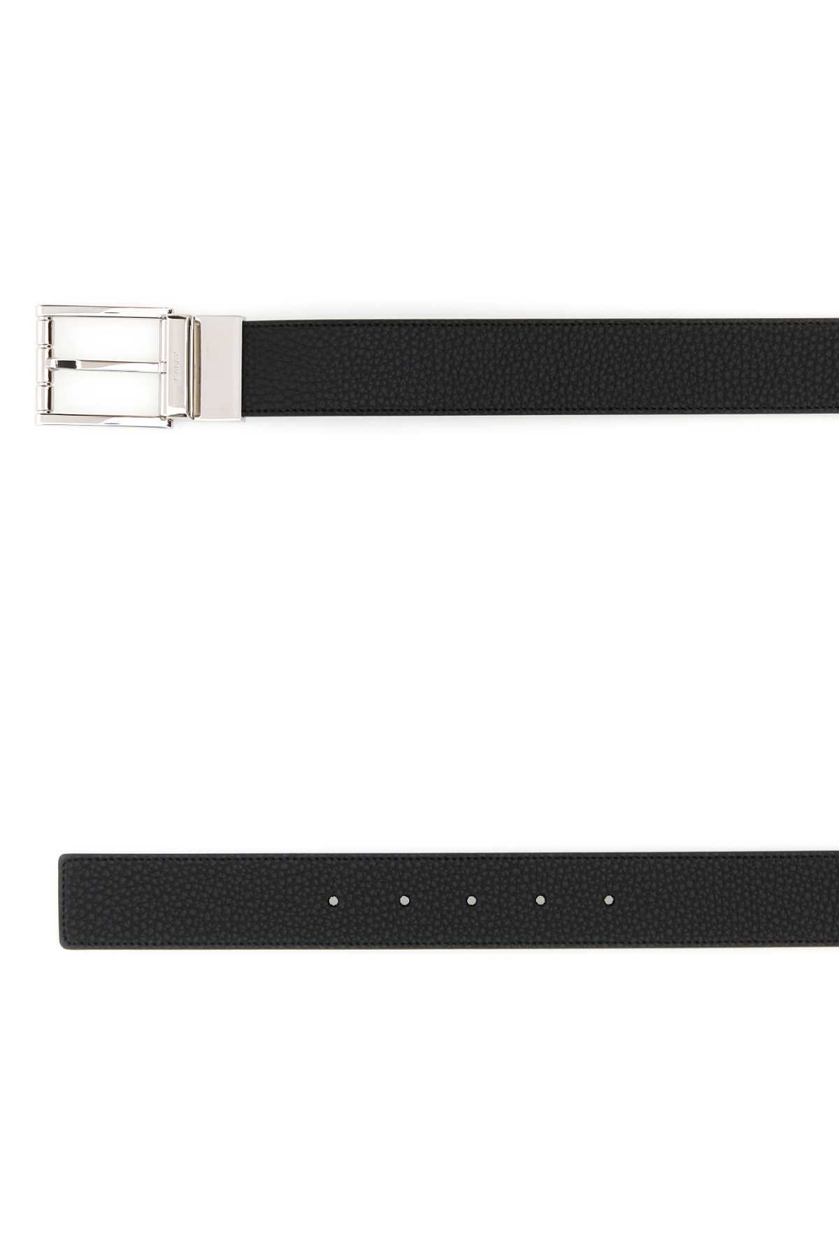Bally Black Leather Reversible Belt Bally