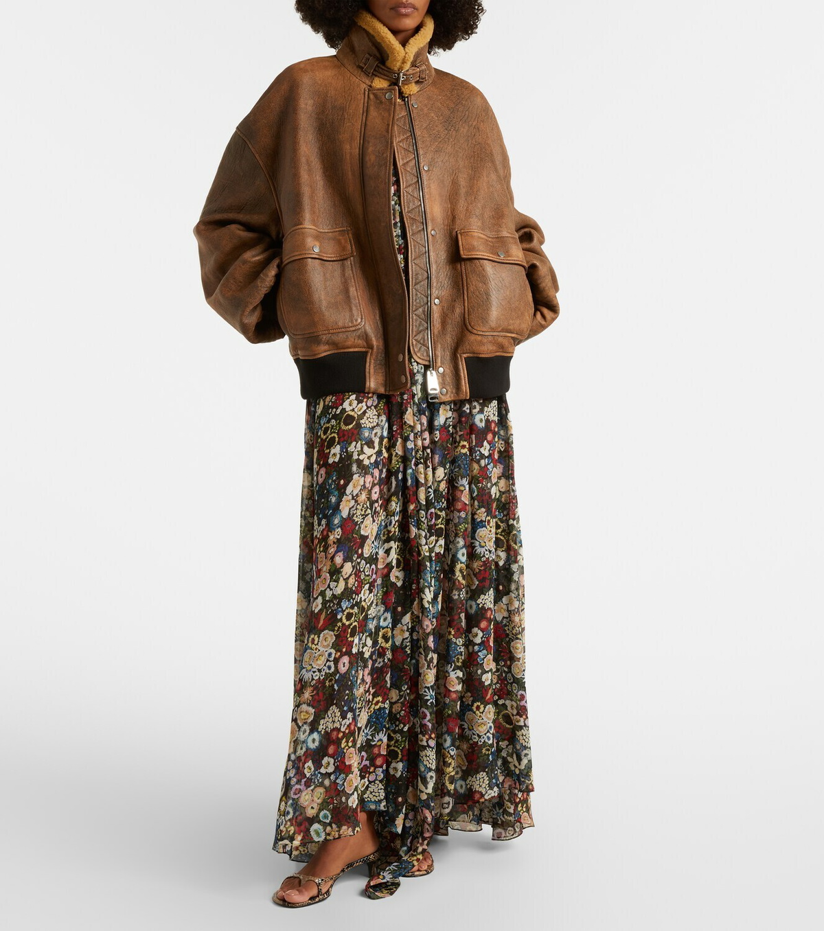 Khaite Mila 35 snake-effect leather mules Khaite