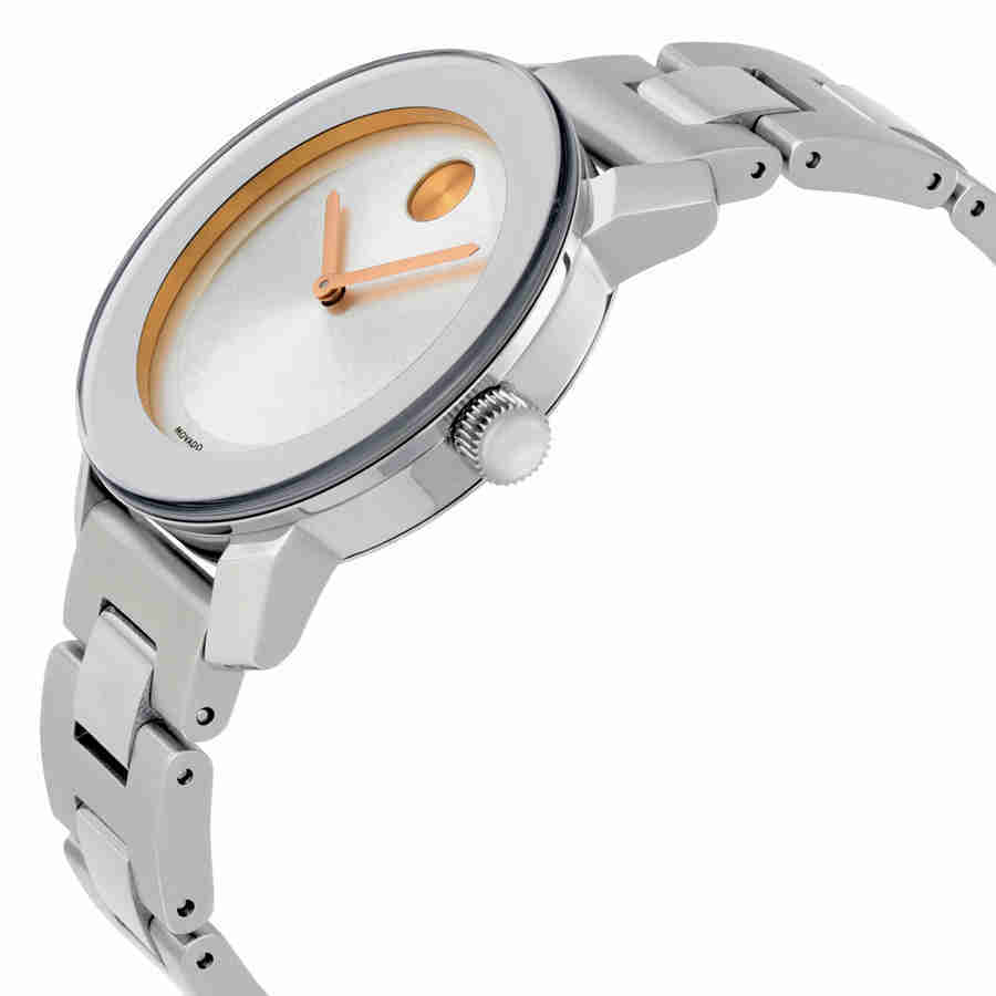 Movado Bold Silver Dial Stainless Steel Watch 3600084 Movado