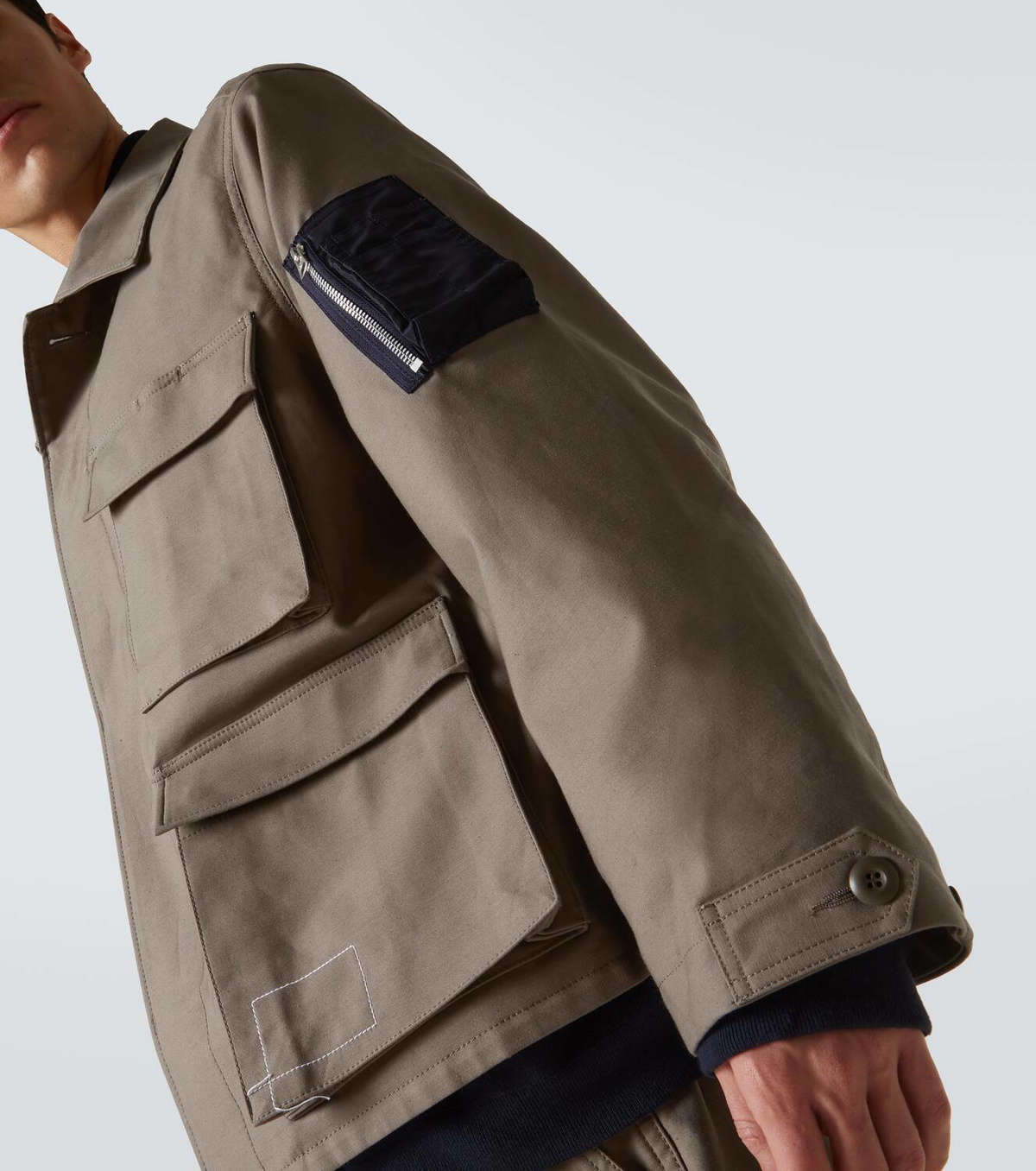 Sacai Layered cotton jacket Sacai