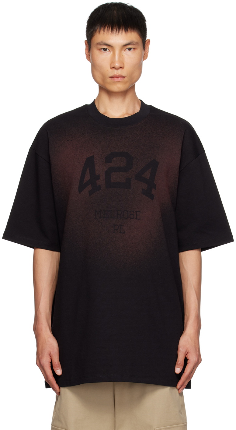 424 Black Printed T-Shirt 424