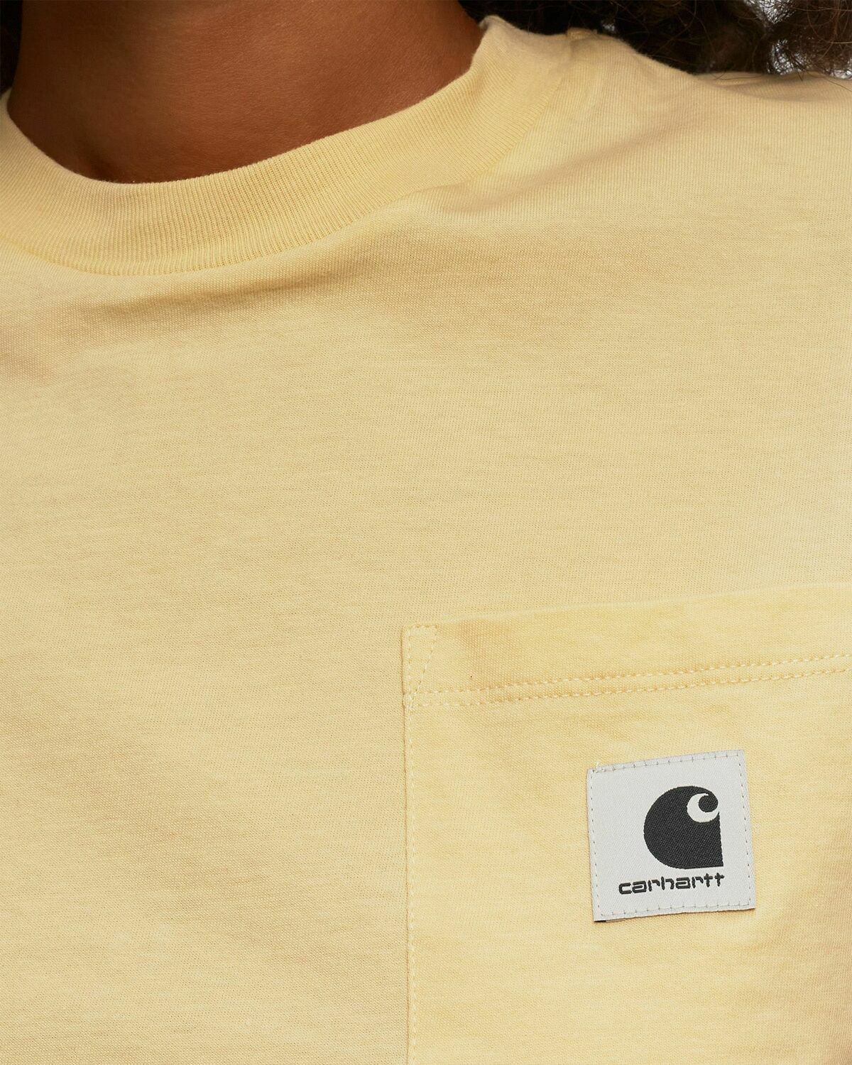 Carhartt Wip Pocket Tee Yellow Shortsleeves Carhartt WIP