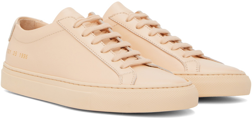 Common Projects Beige Achilles Low Sneakers Common Projects