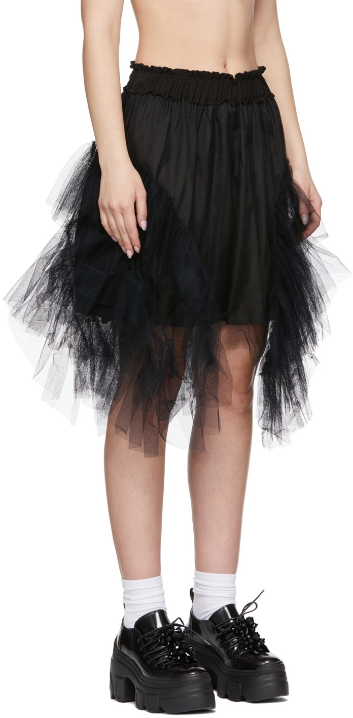 Simone Rocha Black Hip Frill Tutu Mini Skirt Simone Rocha
