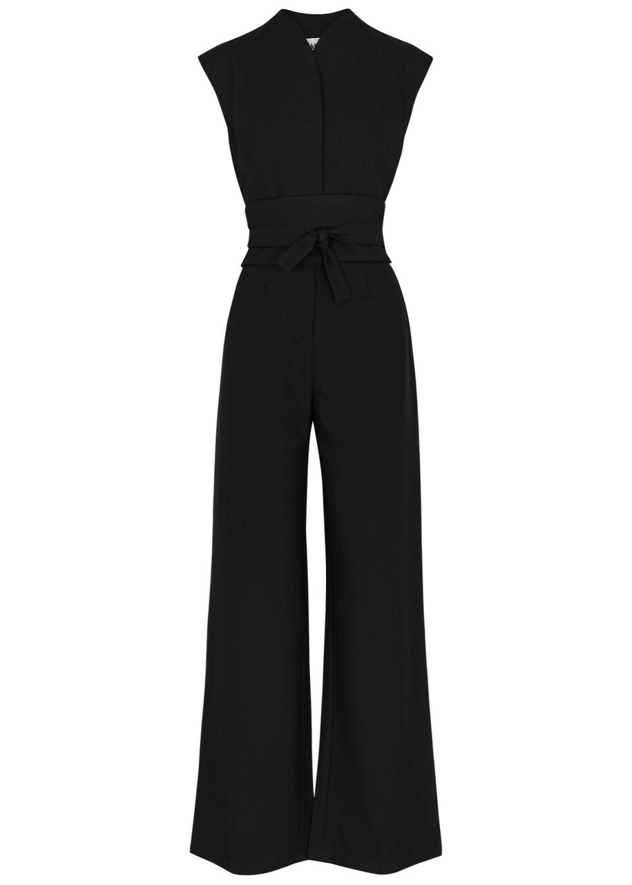 Odd Muse Ultimate Muse Wide-leg Stretch-crepe Jumpsuit Black Odd Muse