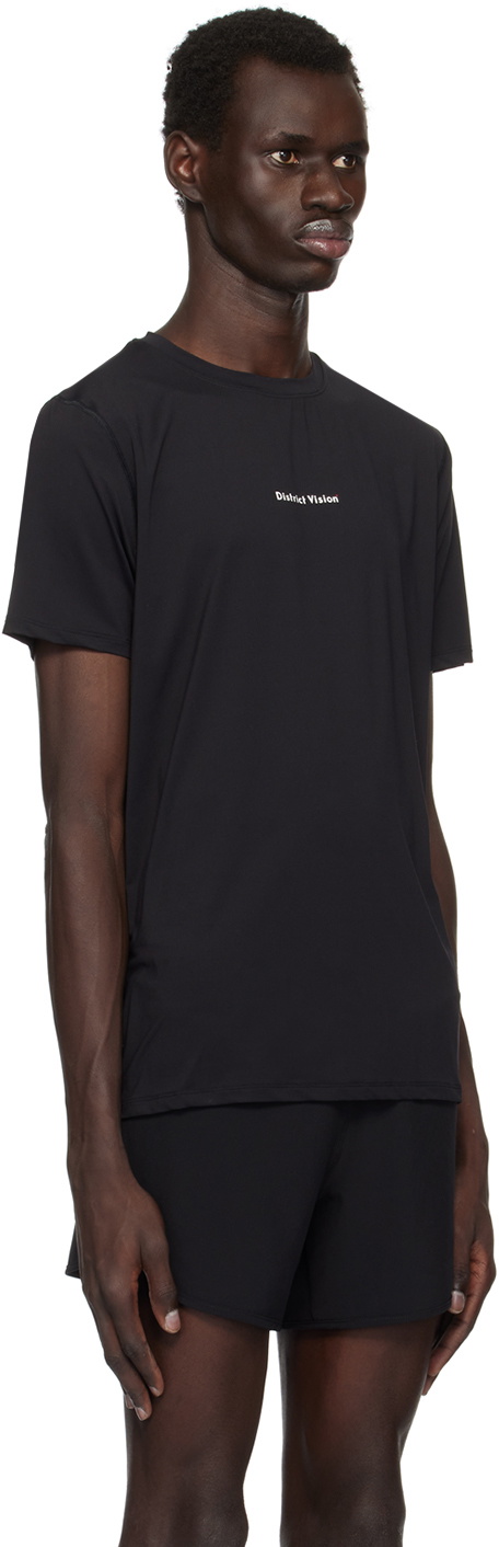 District Vision Black Ultralight Aloe Short Sleeve T-shirt District Vision